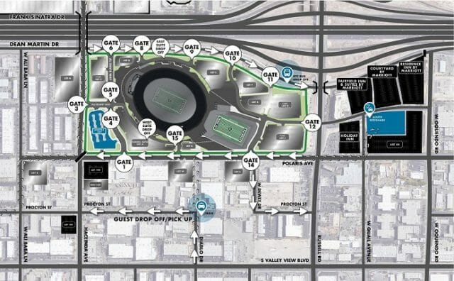 Las Vegas Raiders Allegiant Stadium Location, Map & Distance from the Strip